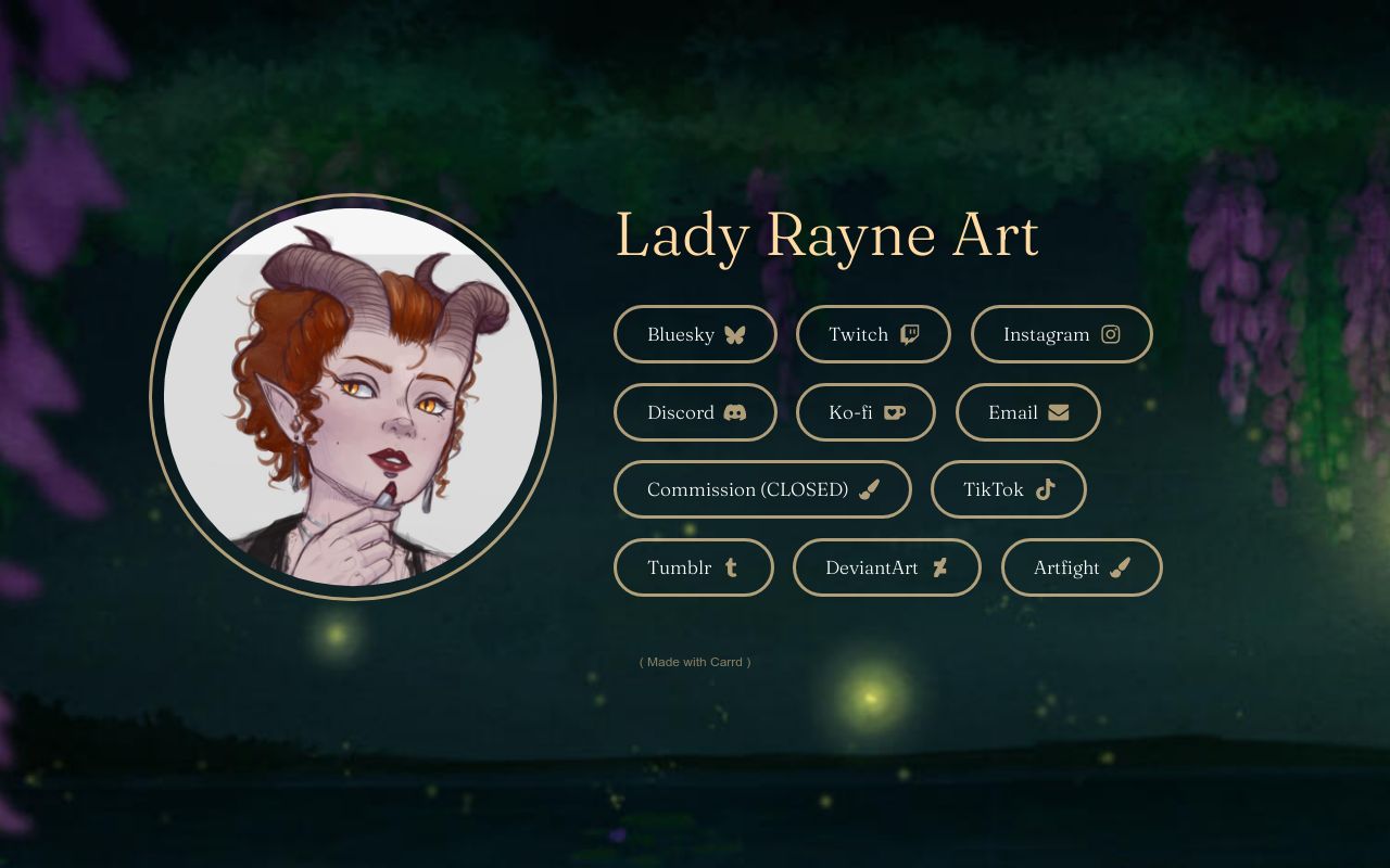 LadyRayne's Carrd